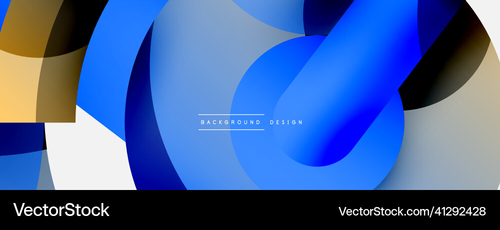 Round shapes circles and other geometric forms Vector Image