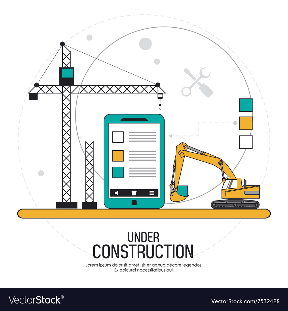 Under construction design Royalty Free Vector Image