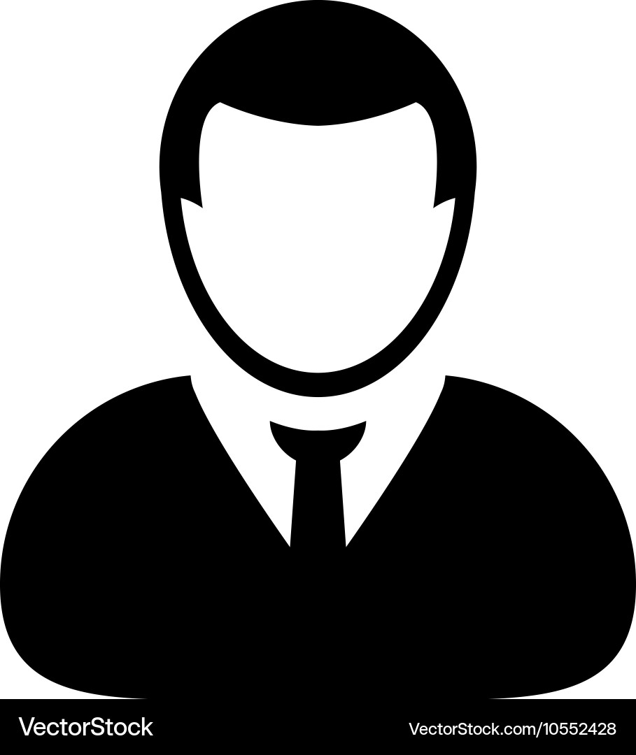 User icon - man - human - businessman avatar Vector Image