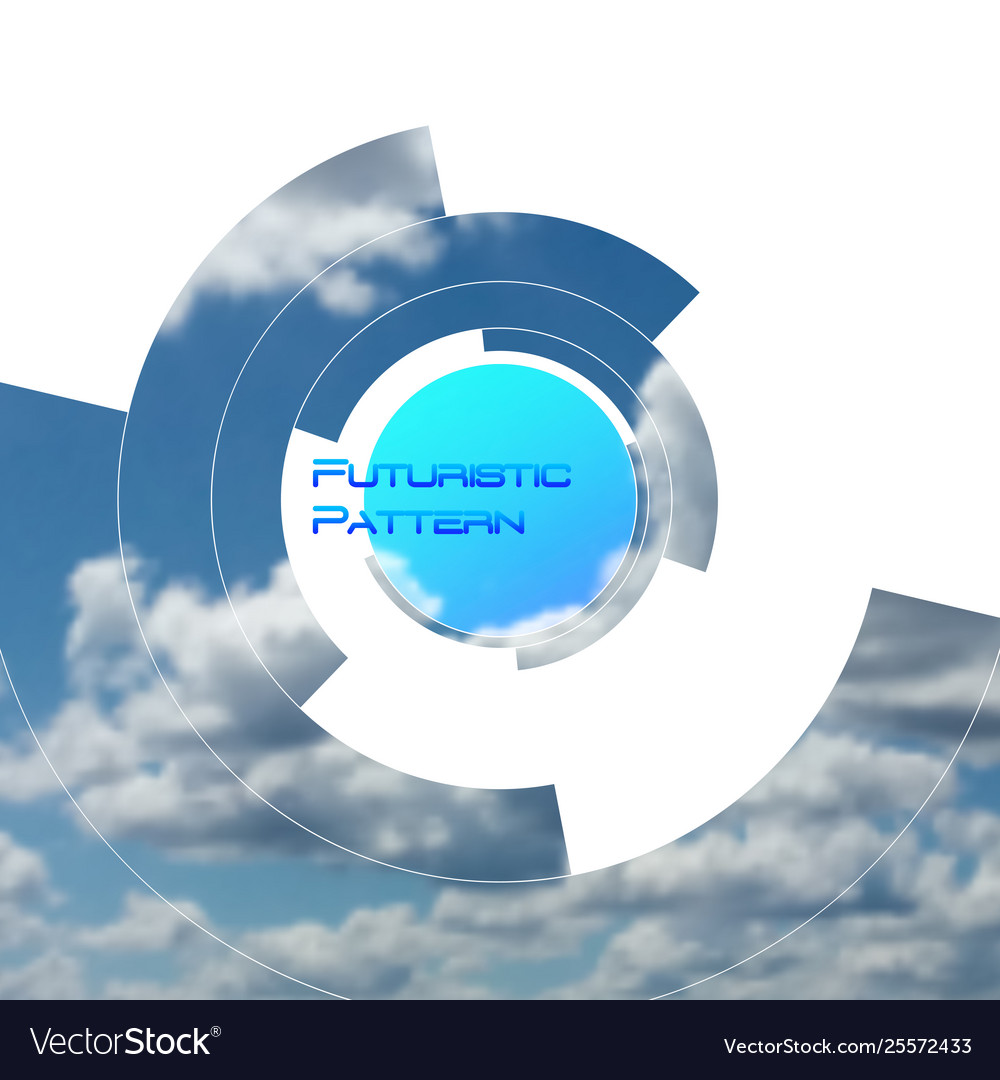 Circular pattern circle elements forming Vector Image