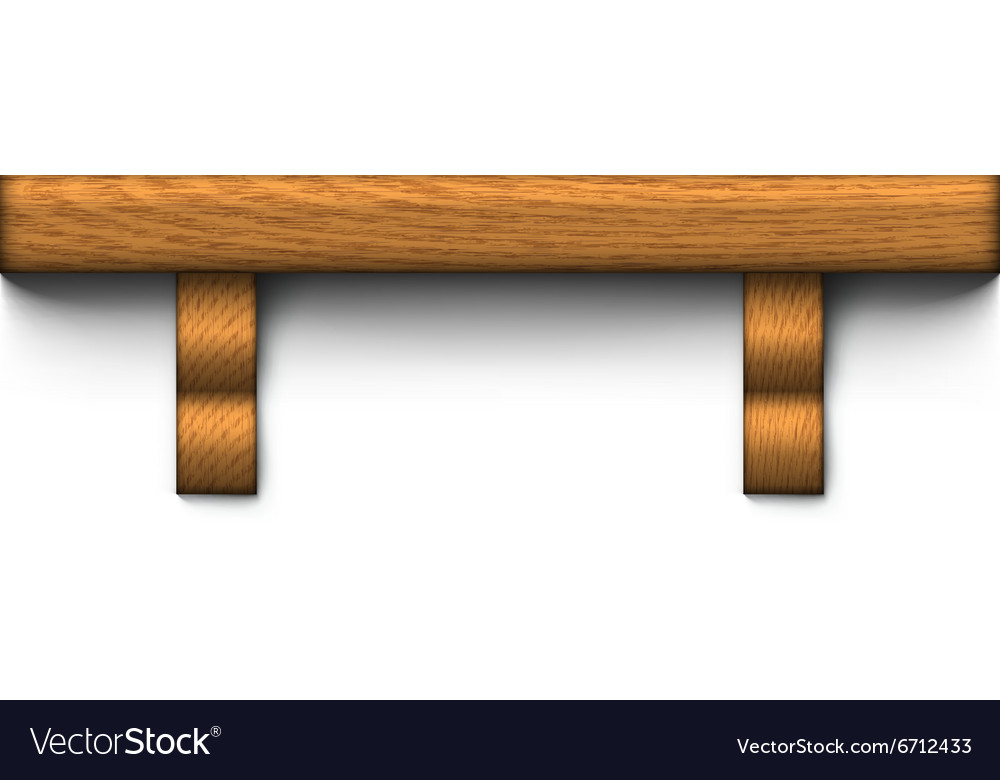 Empty Shelf Royalty Free Vector Image - VectorStock