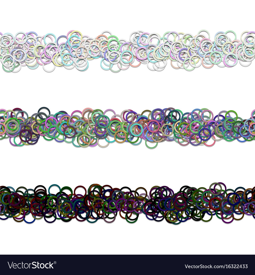 Random circle pattern brochure separator line Vector Image