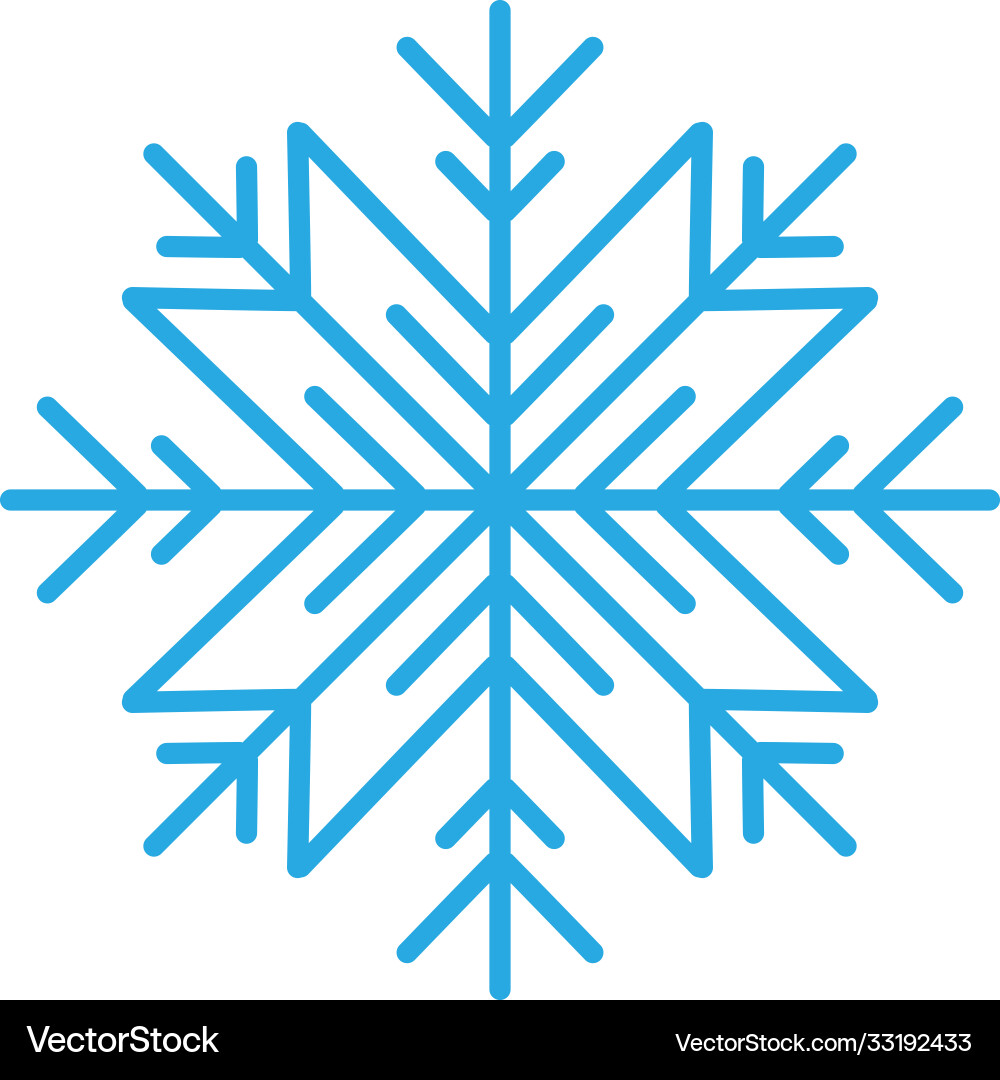 Snowflakes style design for labels badges Vector Image