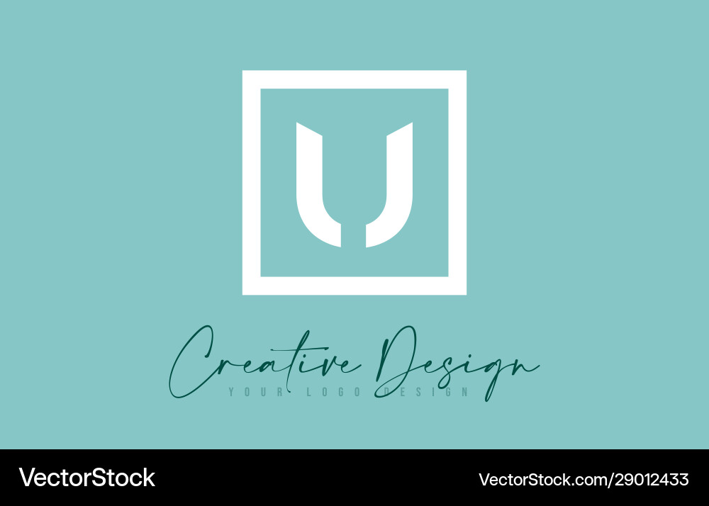 U letter icon design with creative modern look Vector Image