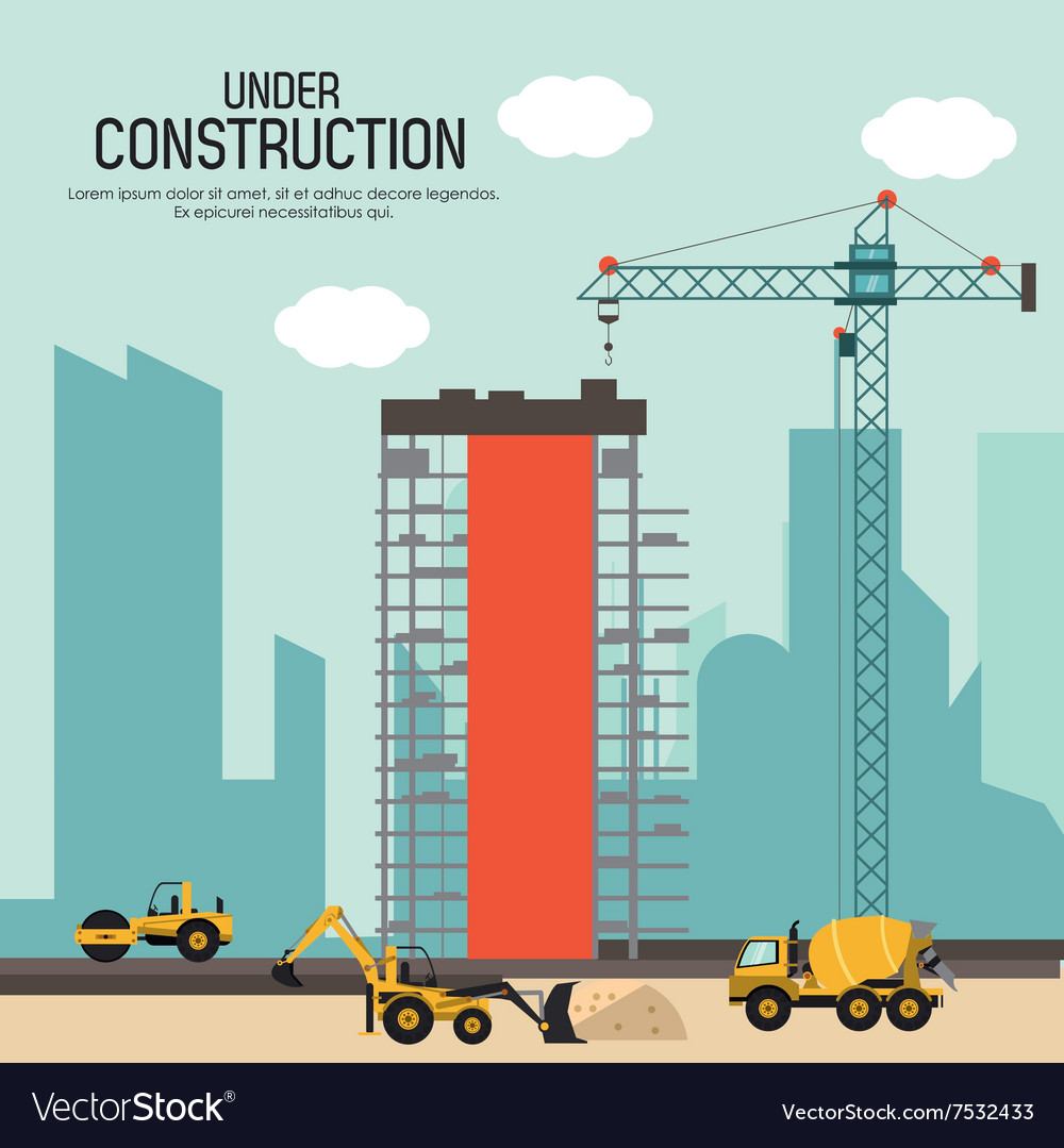 Under construction design Royalty Free Vector Image