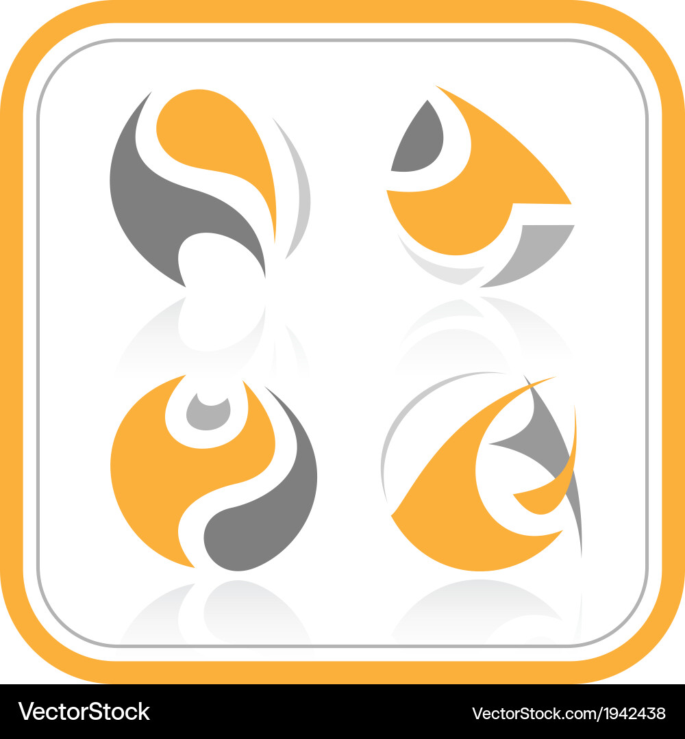 Abstract internet icon Royalty Free Vector Image