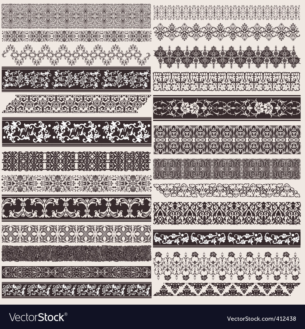 Border lines Royalty Free Vector Image - VectorStock