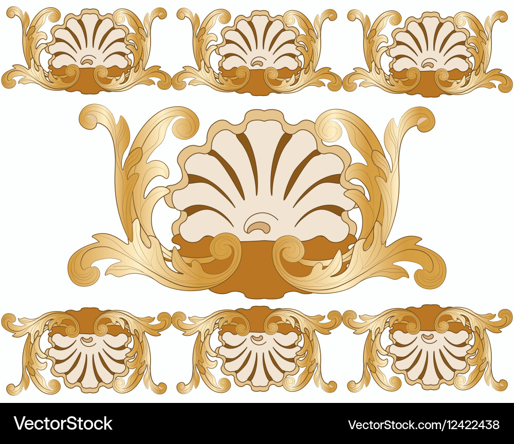 Classic royal golden card Royalty Free Vector Image