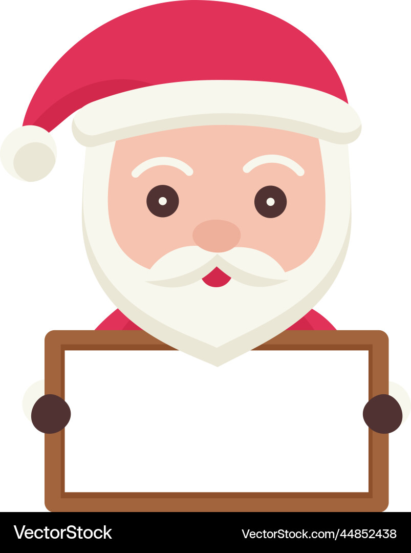 Cute santa claus doodle icon Royalty Free Vector Image