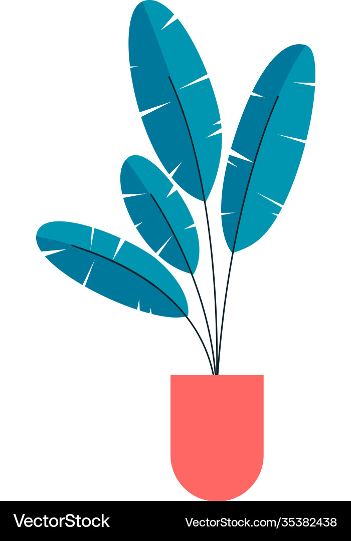 Isolated small flower vase Royalty Free Vector Image