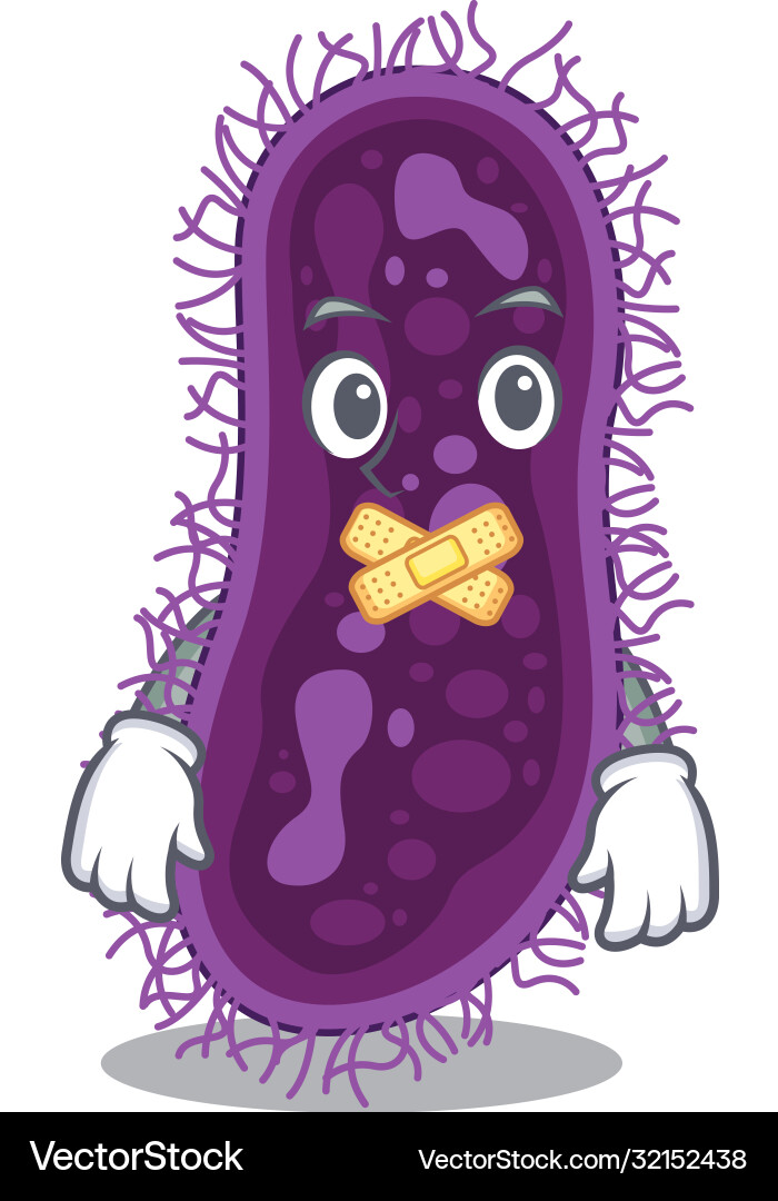 Lactobacillus rhamnosus bacteria cartoon Vector Image
