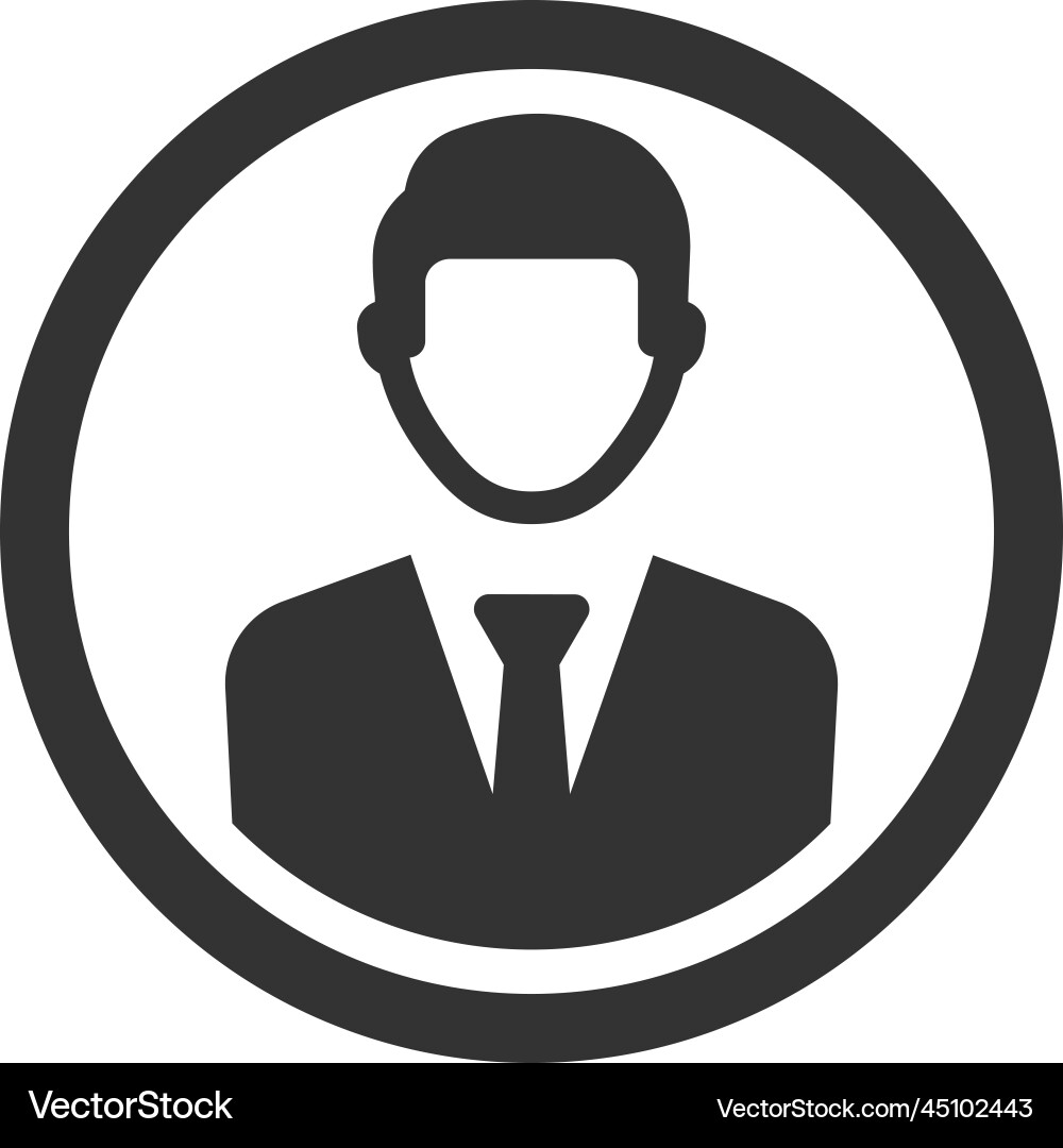 Account profile icon Royalty Free Vector Image
