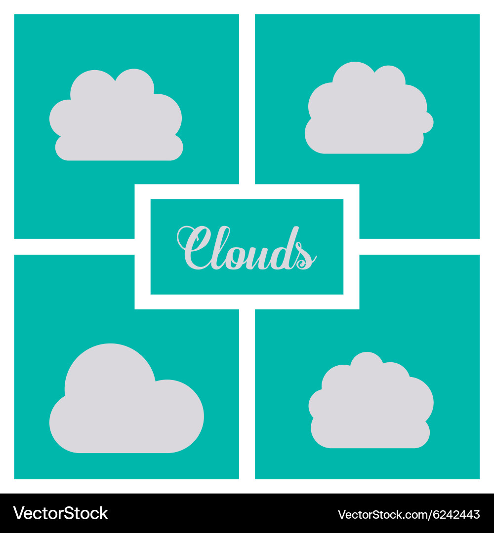 Cloud computing design Royalty Free Vector Image