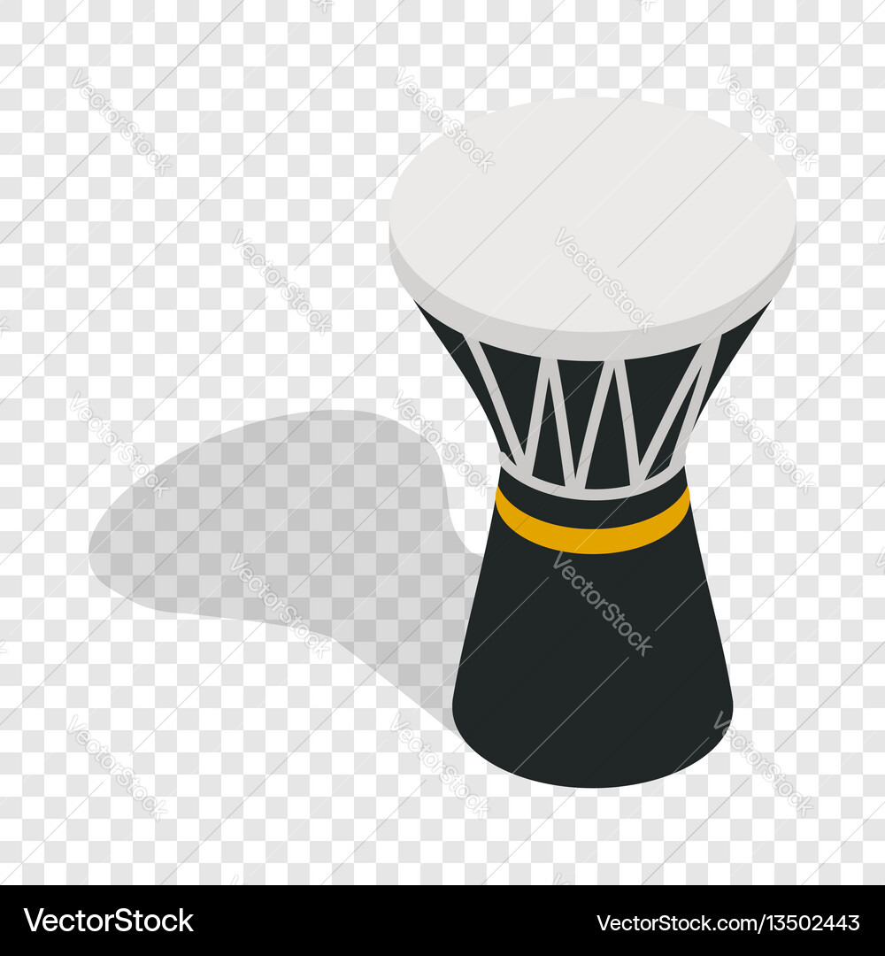 Darbuka percussive musical instrument isometric Vector Image