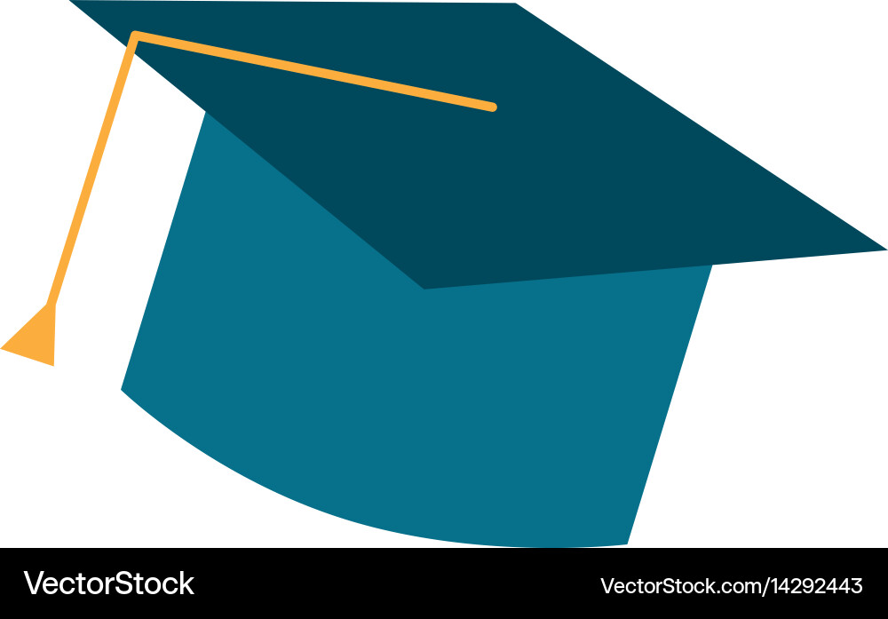 Graduation cap tool to traditional ceremony Vector Image