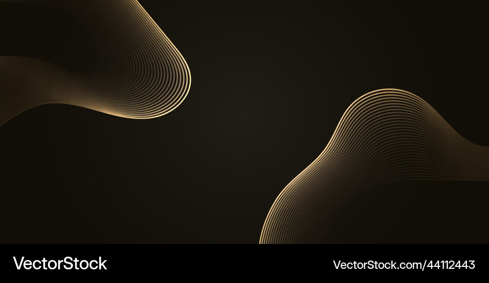 Luxury abstract banner template with gold blended Vector Image