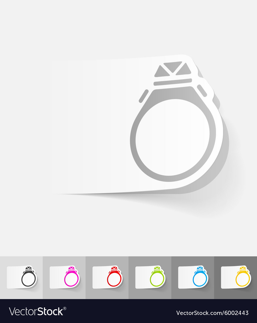 Realistic design element ring Royalty Free Vector Image