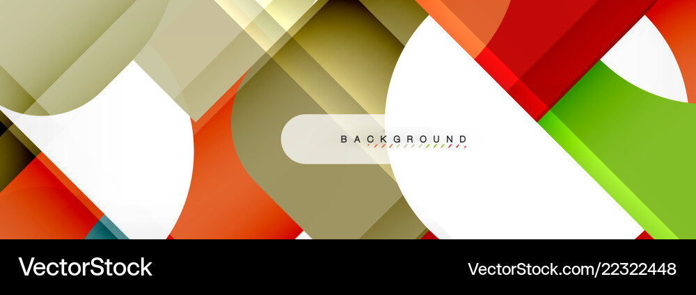 Color square shapes geometric modern abstract Vector Image