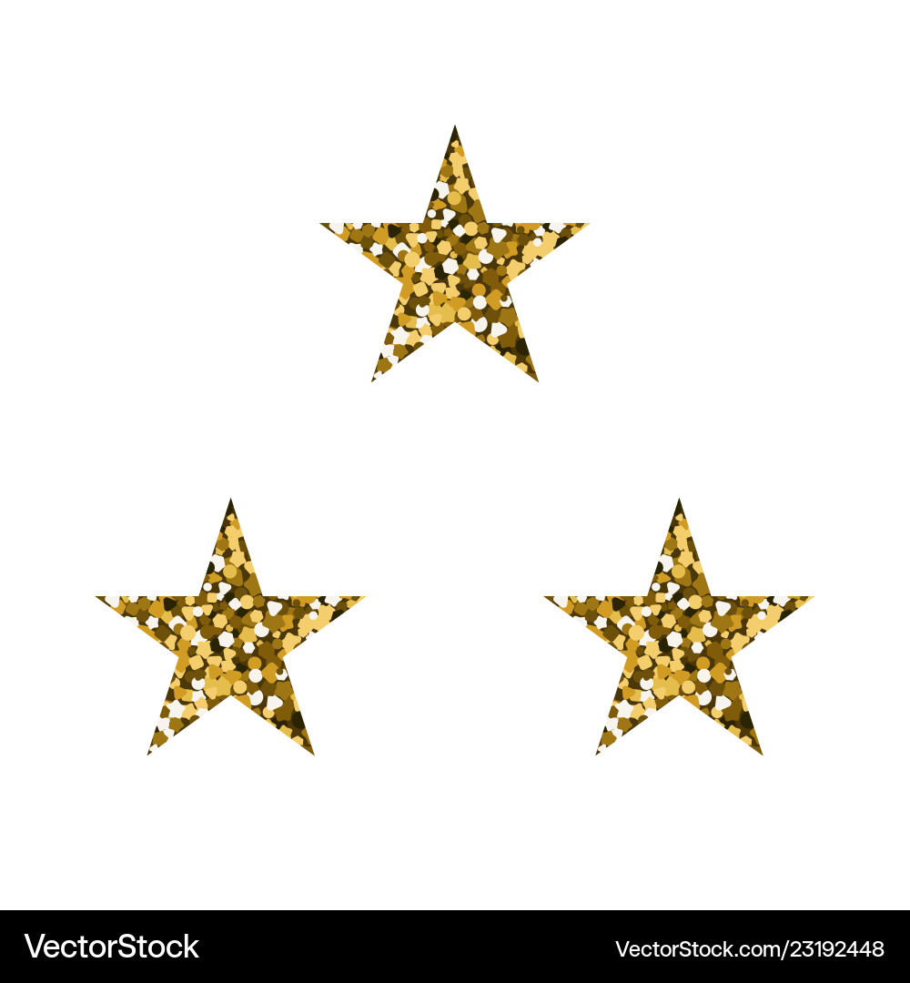 Golden luxury stars Royalty Free Vector Image - VectorStock