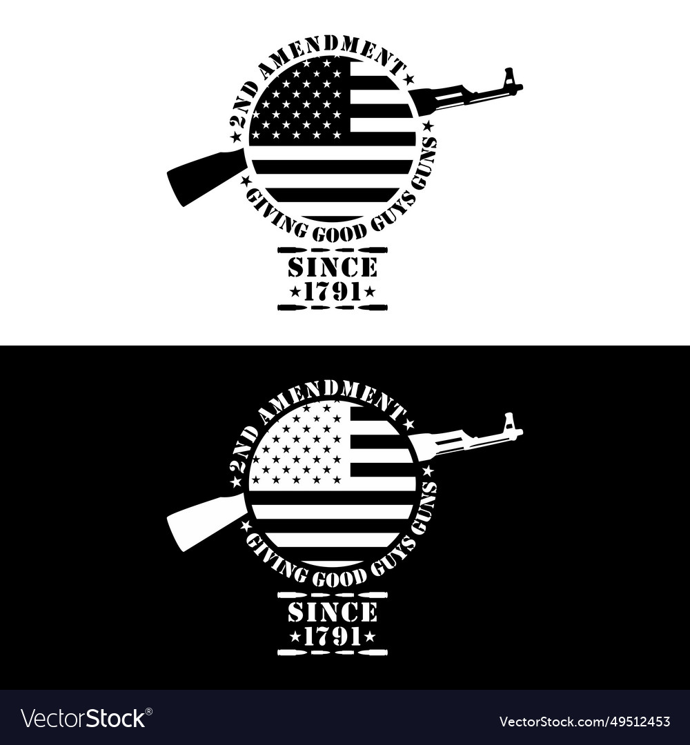 2nd amendment giving good guys guns Royalty Free Vector 2nd amendment giving good guys guns Royalty Free Vector