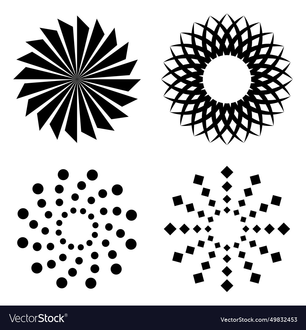 Circular pattern icon Royalty Free Vector Image