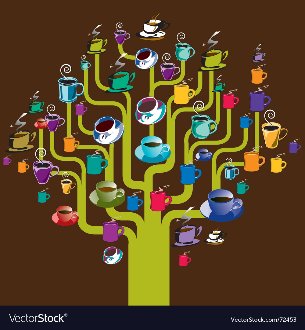 Coffee tree Royalty Free Vector Image - VectorStock