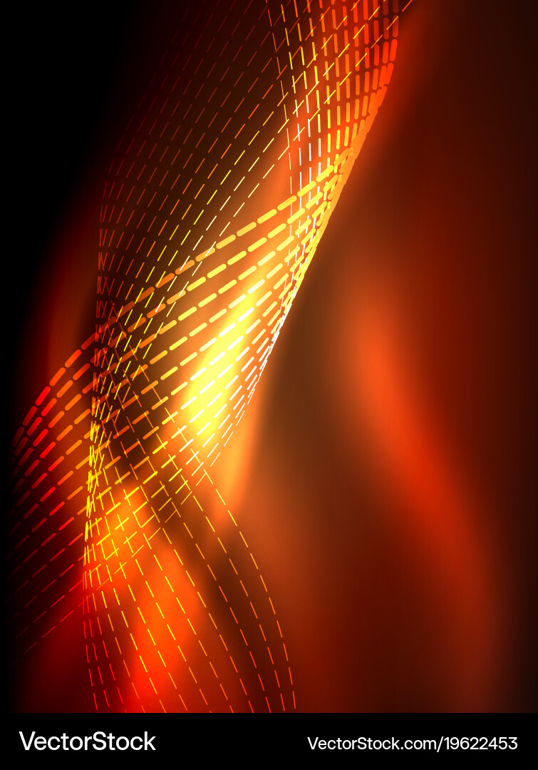 Elegant neon flowing stripes smooth waves Vector Image