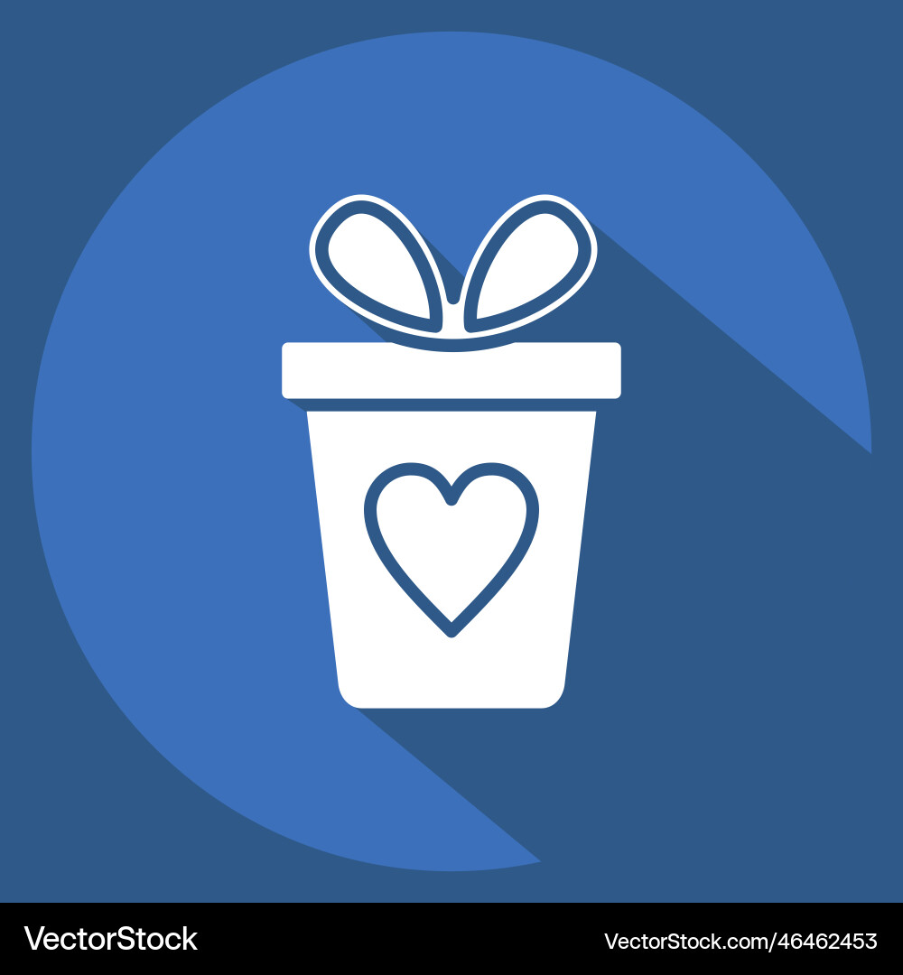 Icon gift box related to black friday symbol Vector Image