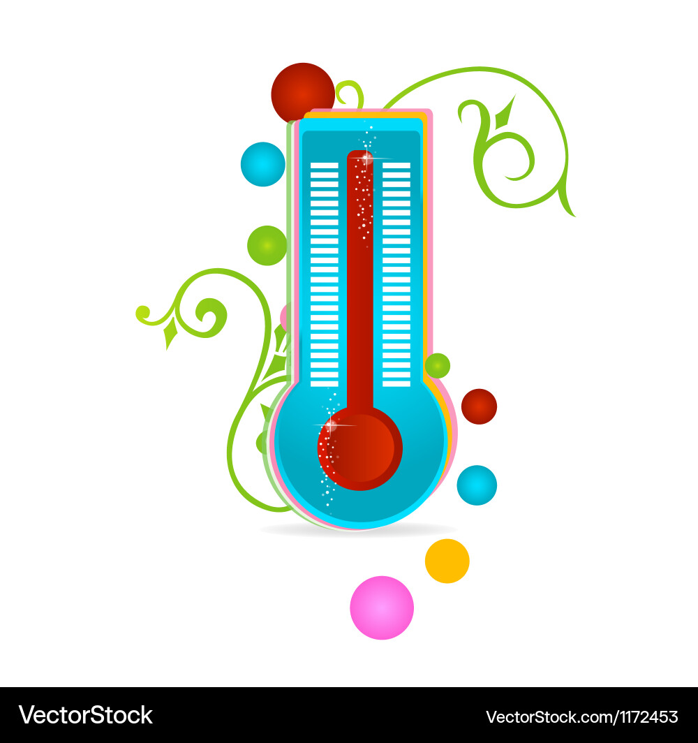 Medical thermometer sign isolated Royalty Free Vector Image