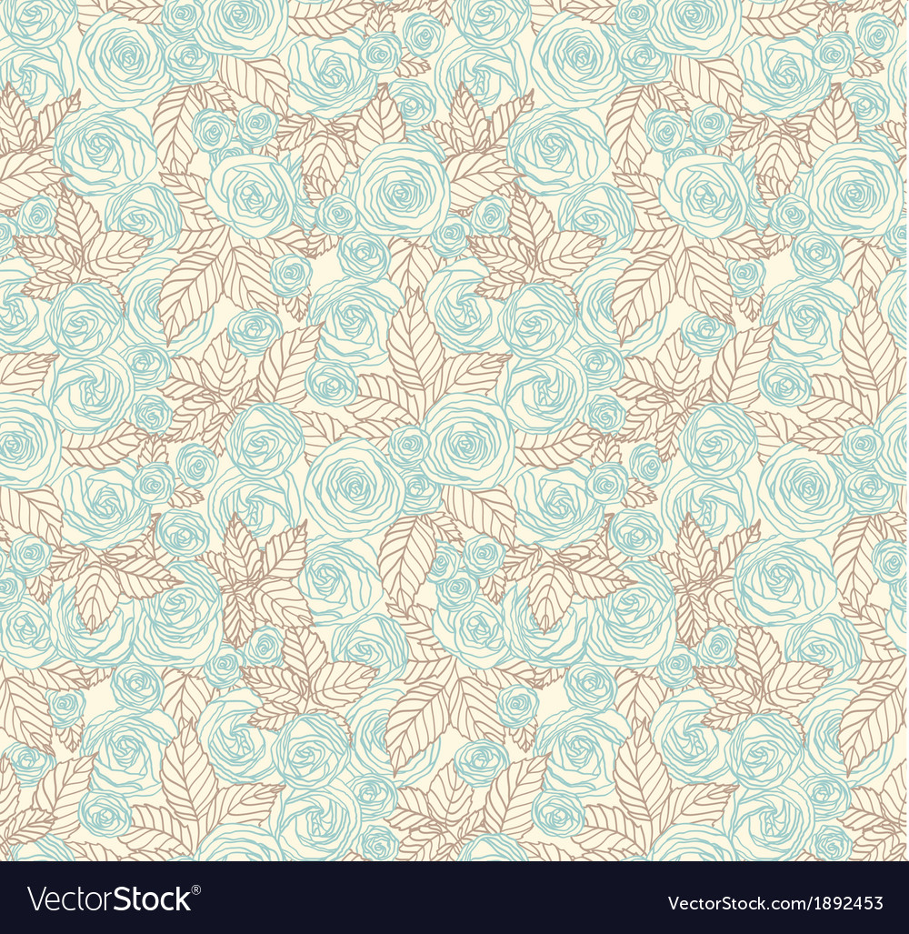 Rose Patern Royalty Free Vector Image - VectorStock