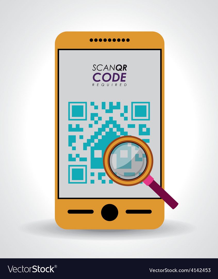 Scan qr code design Royalty Free Vector Image - VectorStock