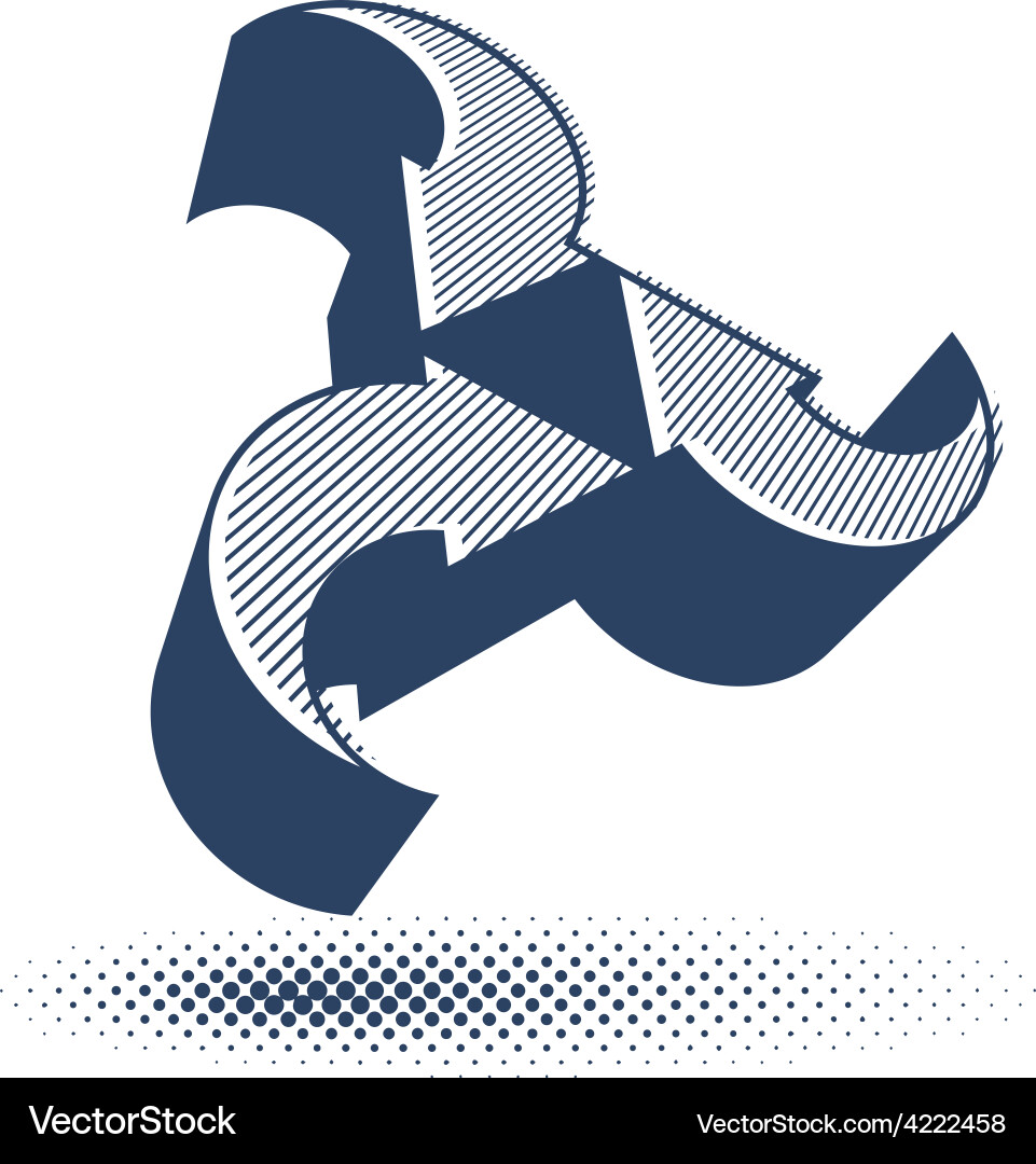 Arrows abstract loop symbol conceptual pictograph Vector Image