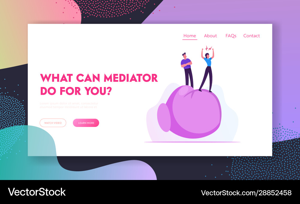 Corporate rivalry opposition and fighting Vector Image