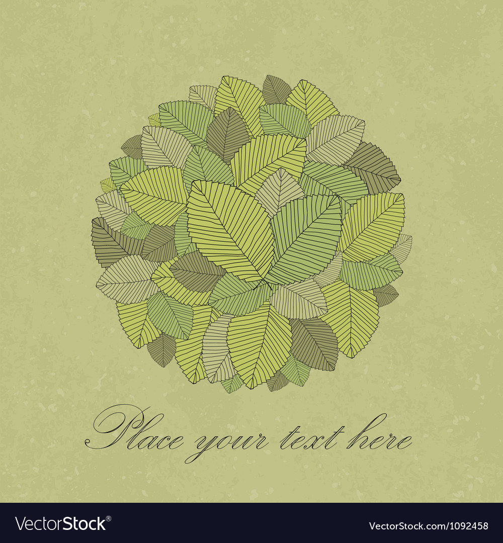 Leafs round Royalty Free Vector Image - VectorStock Leafs round Royalty Free Vector Image - VectorStock