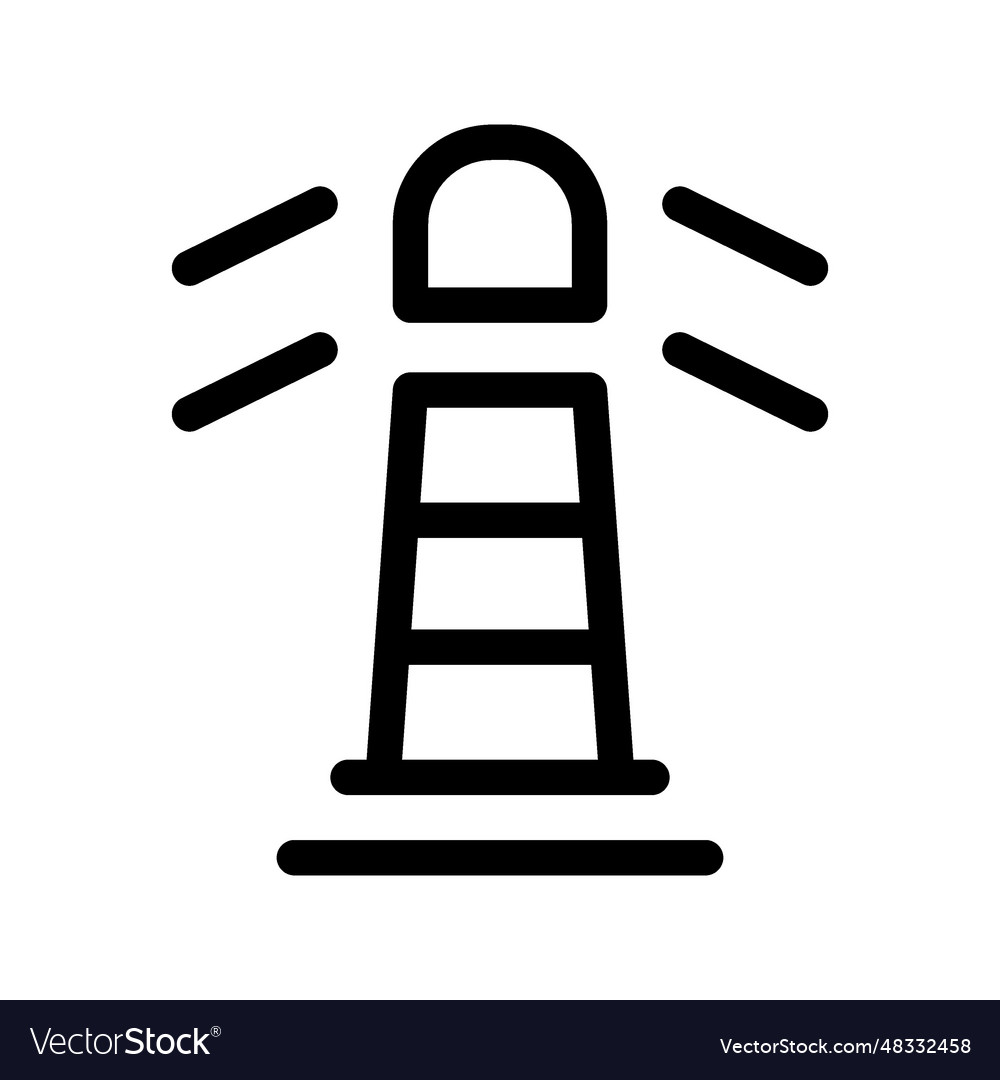 Mercusuar Icon Royalty Free Vector Image Vectorstock 