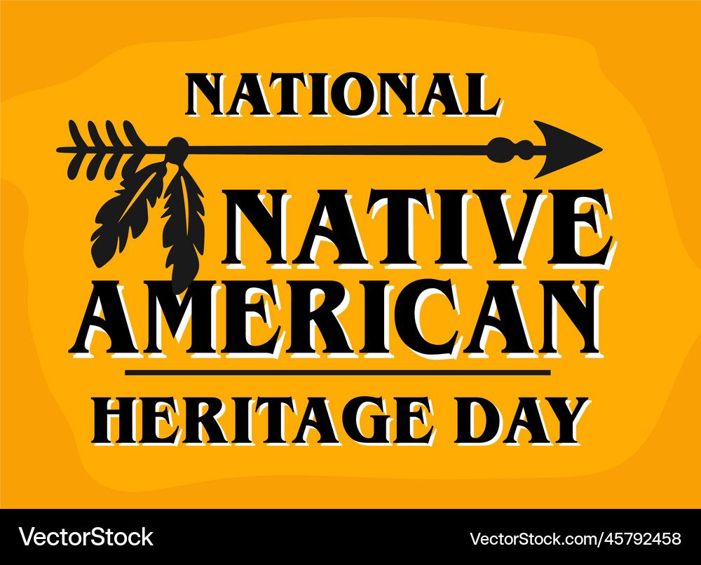 Native american heritage month Royalty Free Vector Image