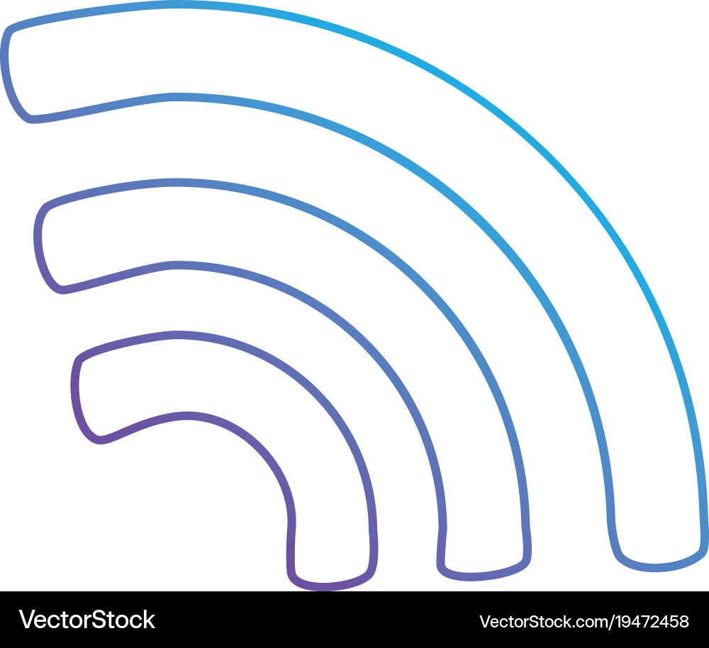Wifi signal isolated icon Royalty Free Vector Image