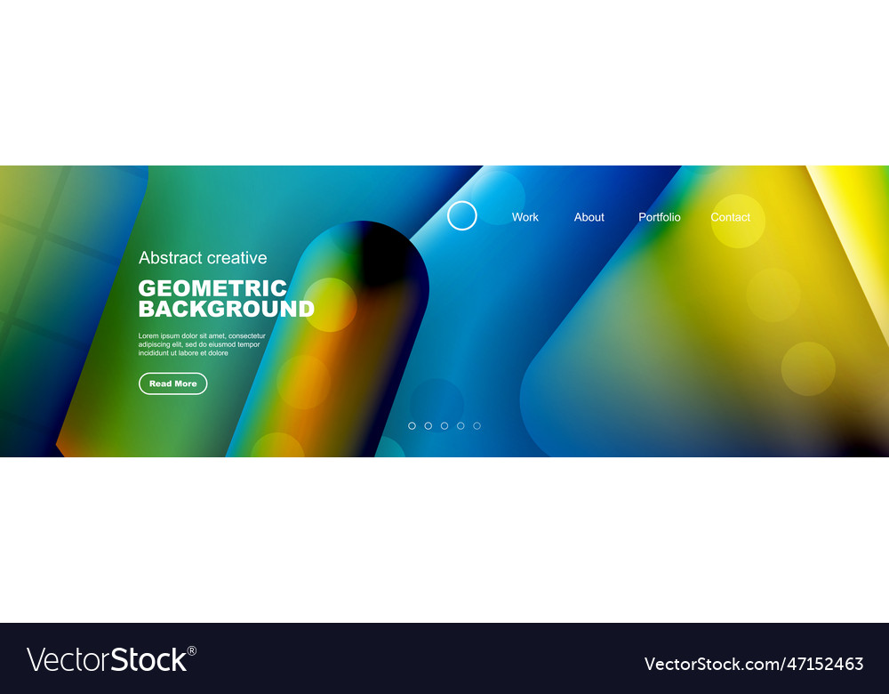 Bright glossy overlapping geometric shapes Vector Image