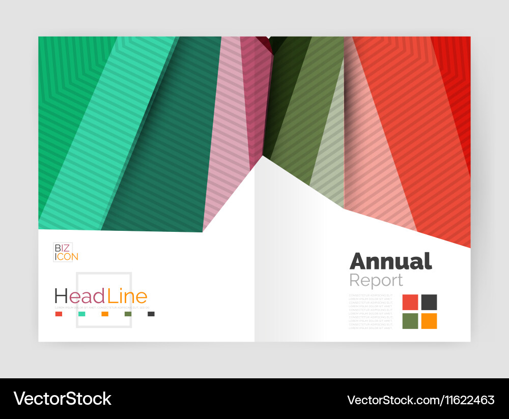 Business annual report abstract backgrounds Vector Image