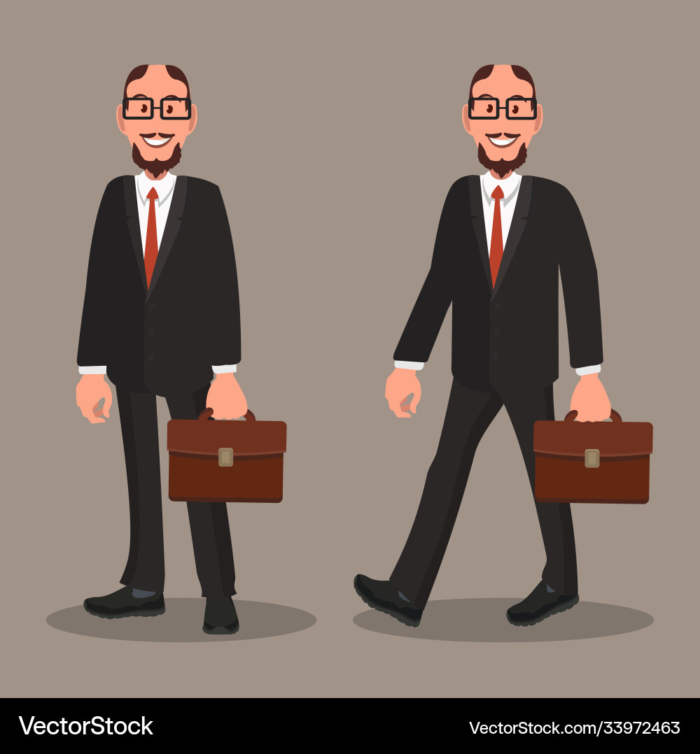 Character office worker or a businessman a man Vector Image
