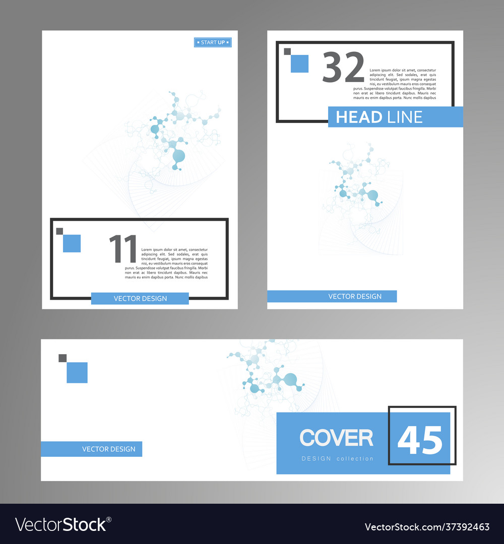 Molecule Structure Interconnection Network Book Vector Image
