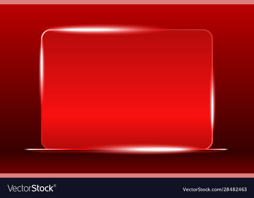 Red laptop computer with blank red screen Vector Image