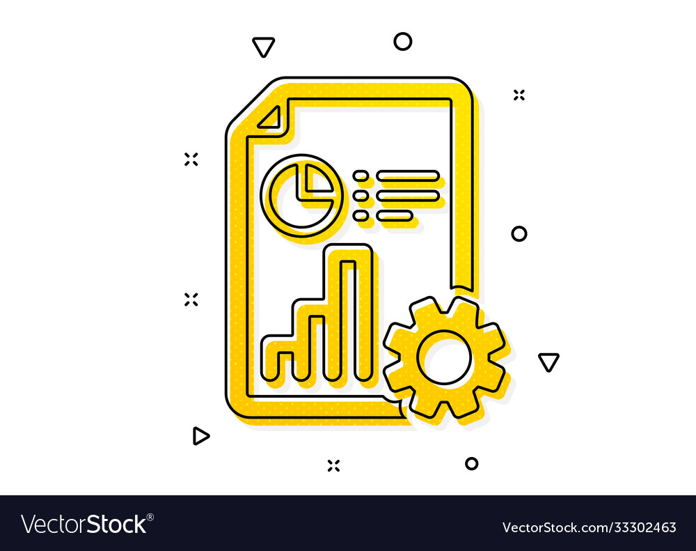 Report Icon Column Graph Pie Chart Sign Royalty Free Vector