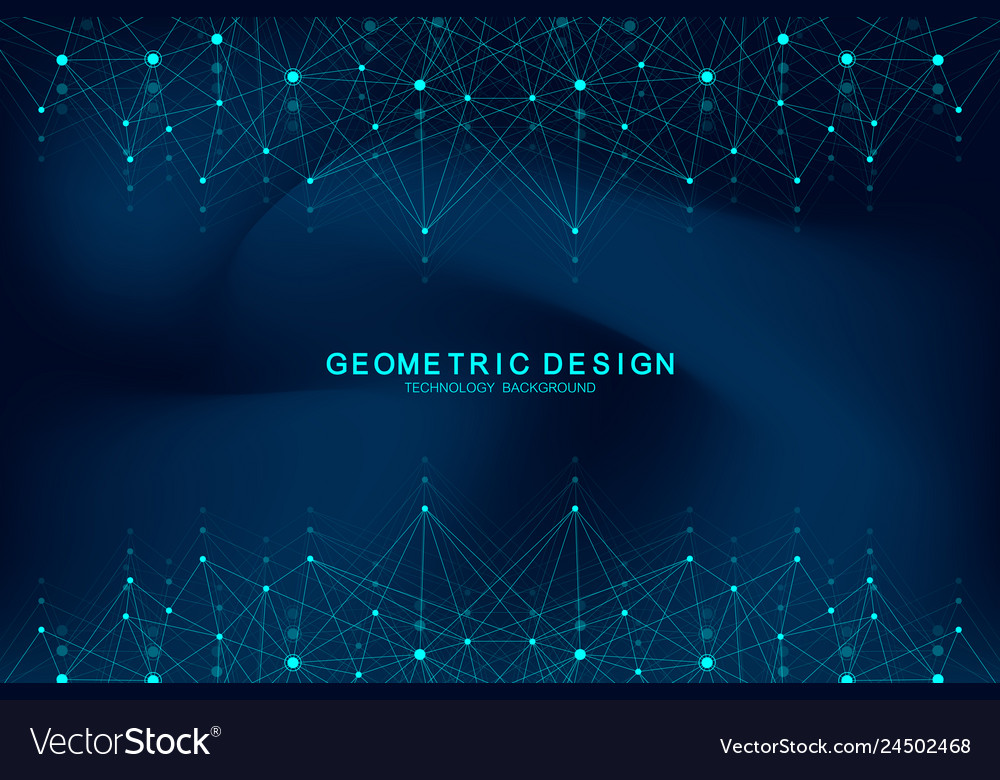 Abstract plexus background with connected lines Vector Image
