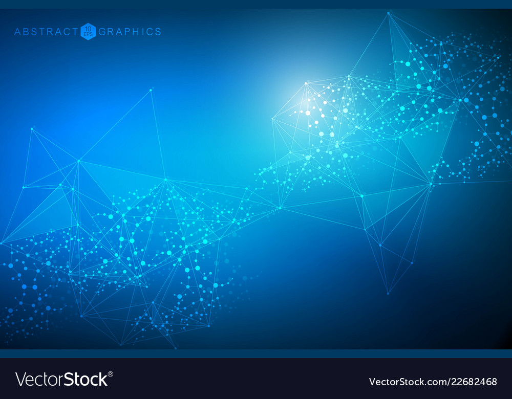 Big data visualization background modern Vector Image