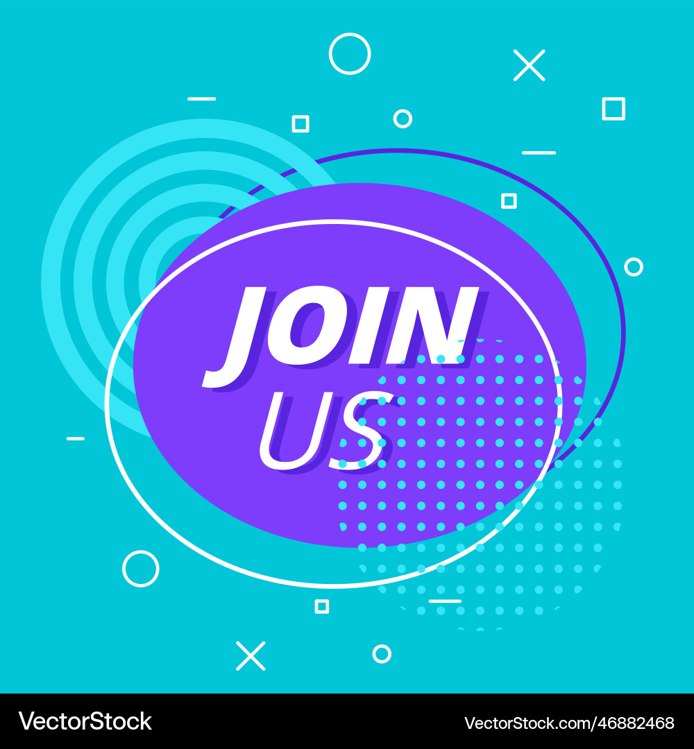 Join us concept Royalty Free Vector Image - VectorStock