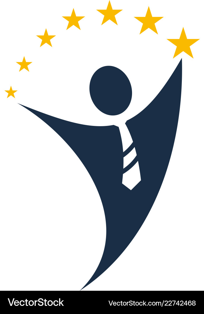 People job logo icon design Royalty Free Vector Image