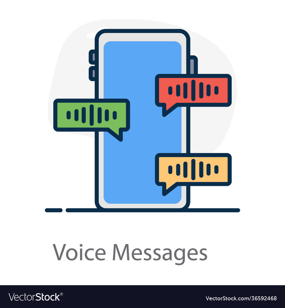 Voice messages Royalty Free Vector Image - VectorStock