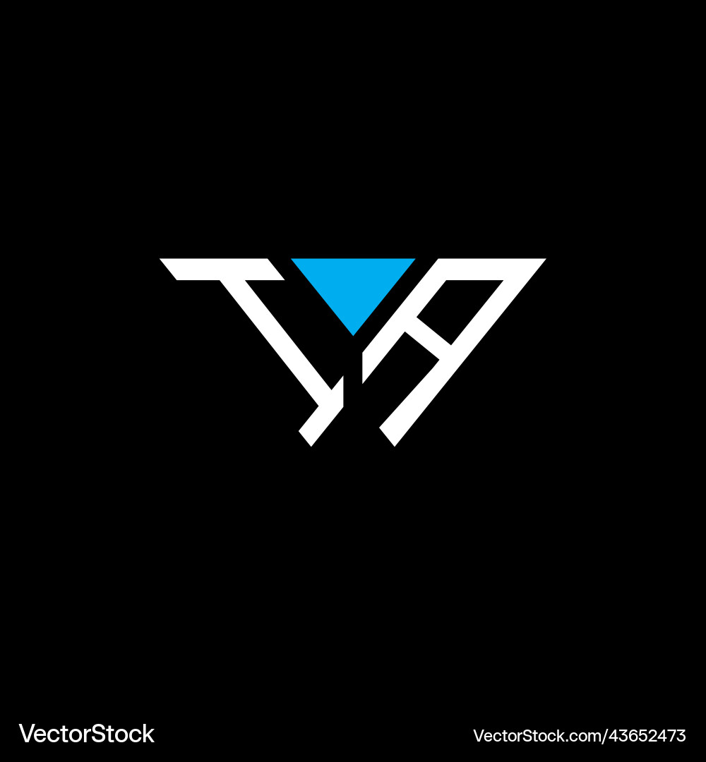 Ia letter logo creative design with graphic abc Vector Image