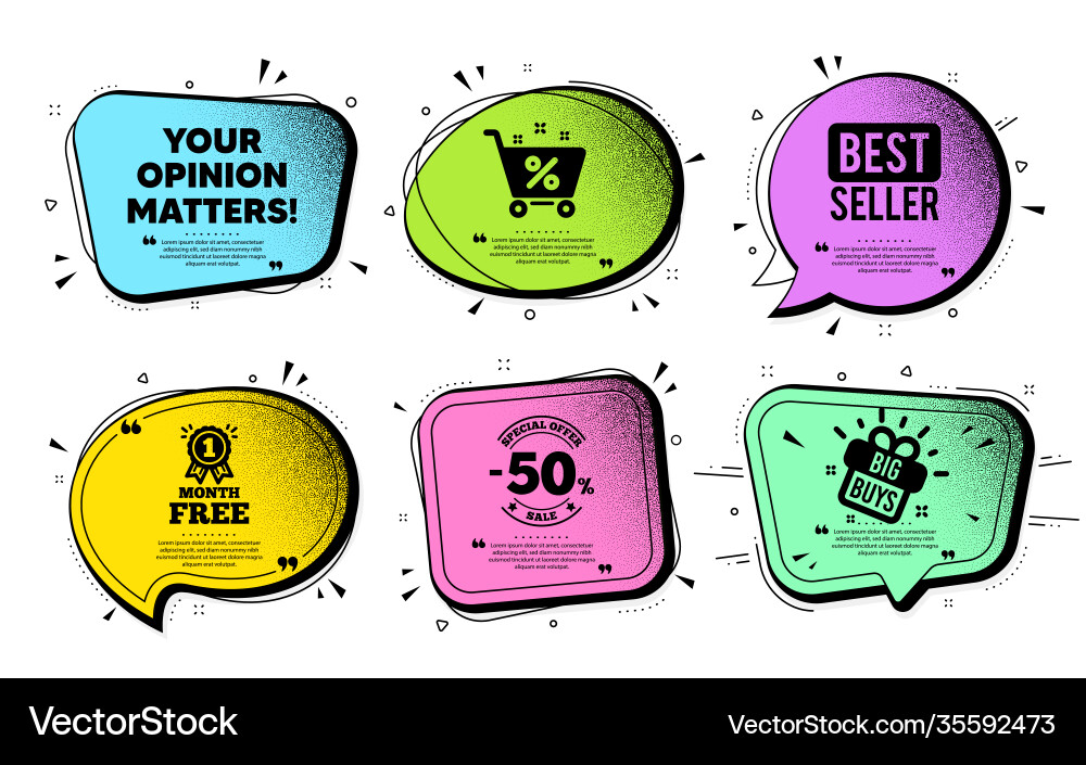 Your opinion matters symbol survey or feedback Vector Image
